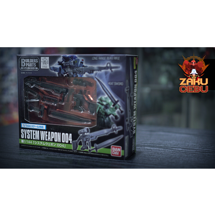 Bandai 1/144 RG/HG Builders Parts: System Weapon #004 | Zaku Cebu ...