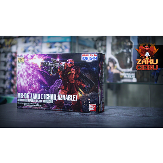 Bandai 1/144 HG The Origin MSN-05 Zaku I (Char Aznable) #015 | Zaku ...
