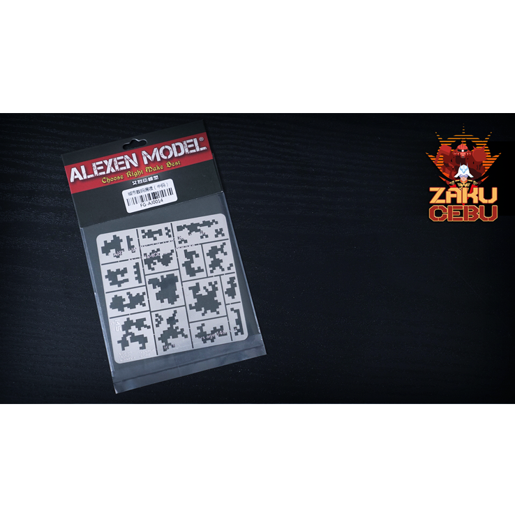 Alexen Model FG-AJ0014 Digital Camo II Stencil | Zaku Cebu | Cebu's ...