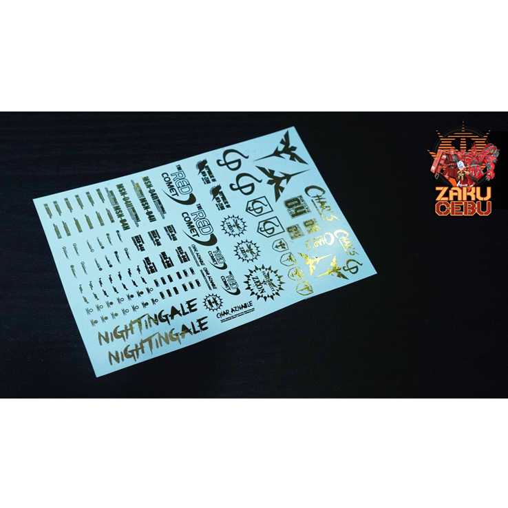 Wilson's Custom Waterslide Decals 1/100 RE Nightingale - Metallic ...