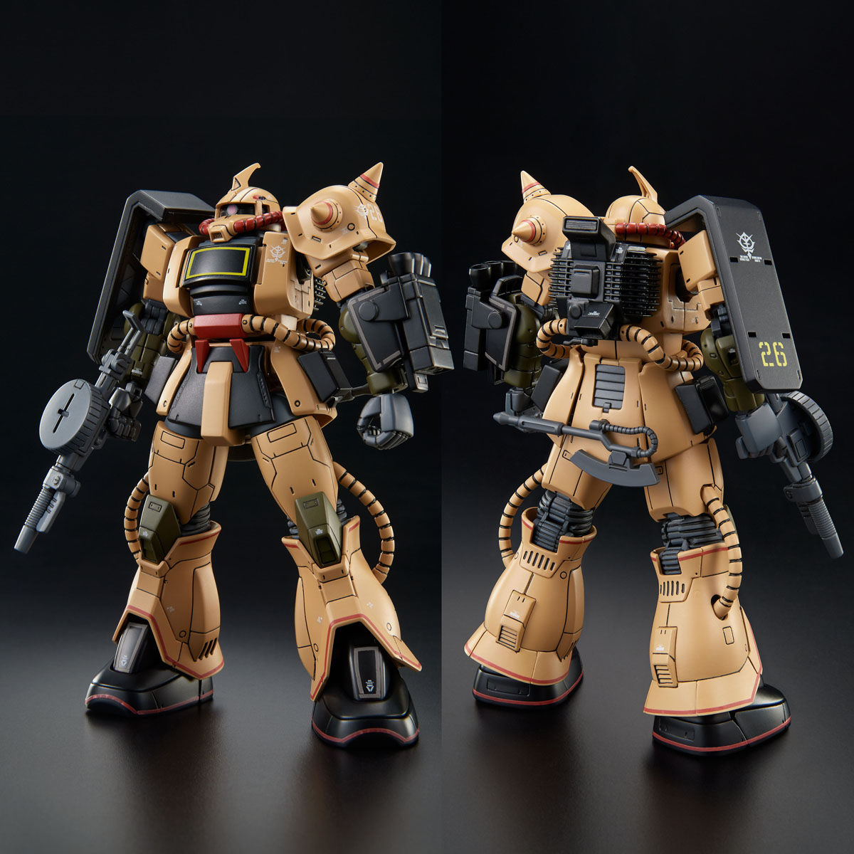 Premium Bandai 1/144 HG MS-06D Zaku Desert Type [Mobile Suit Gundam The ...
