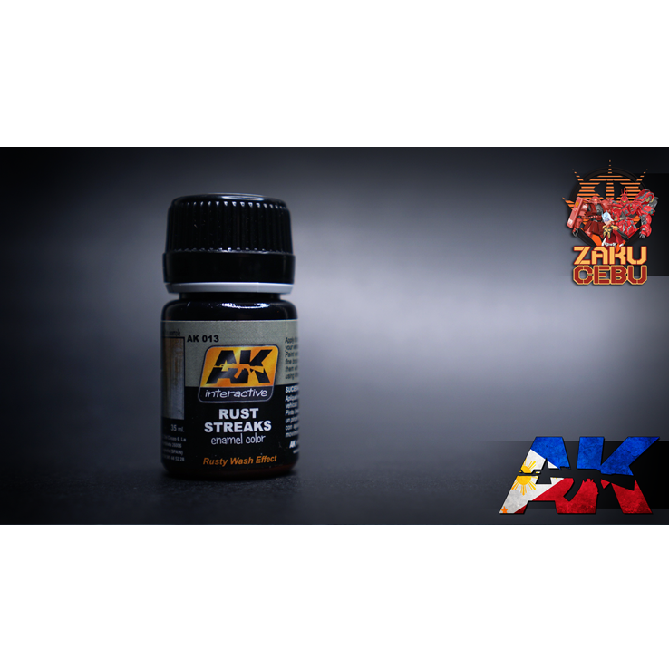 AK Interactive Enamel Color - Rust Streaks 35 mL | Zaku Cebu | Cebu's ...