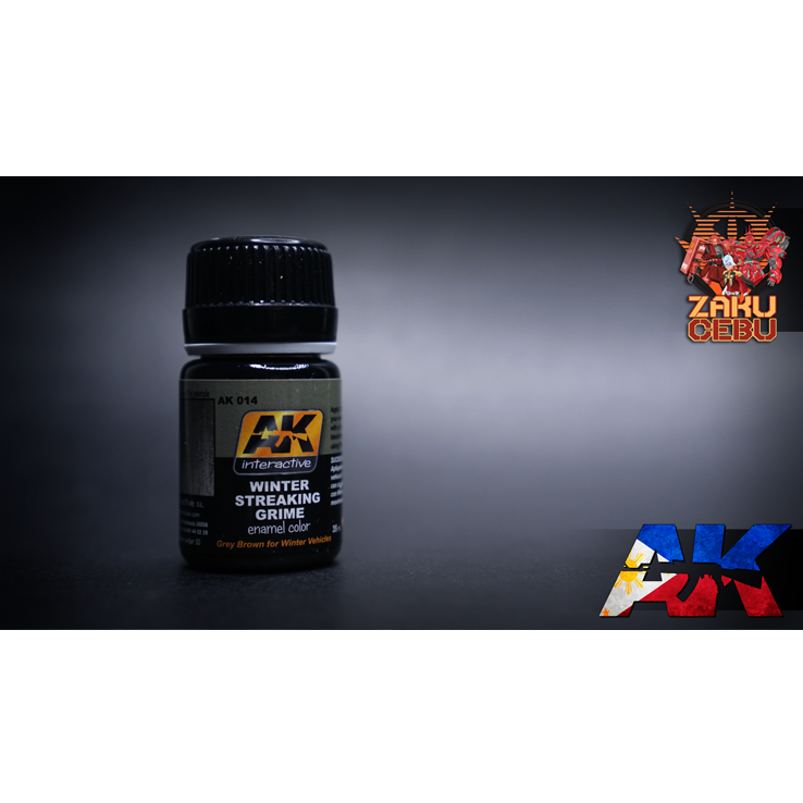 AK Interactive Enamel Color - Winter Streaking Grime 35 mL | Zaku Cebu ...