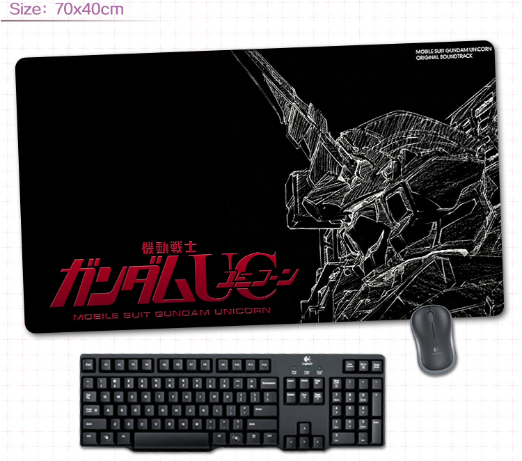 Zaku Cebu Unicorn Gundam - Black (700x3x400mm) Extended Mouse Pad ...