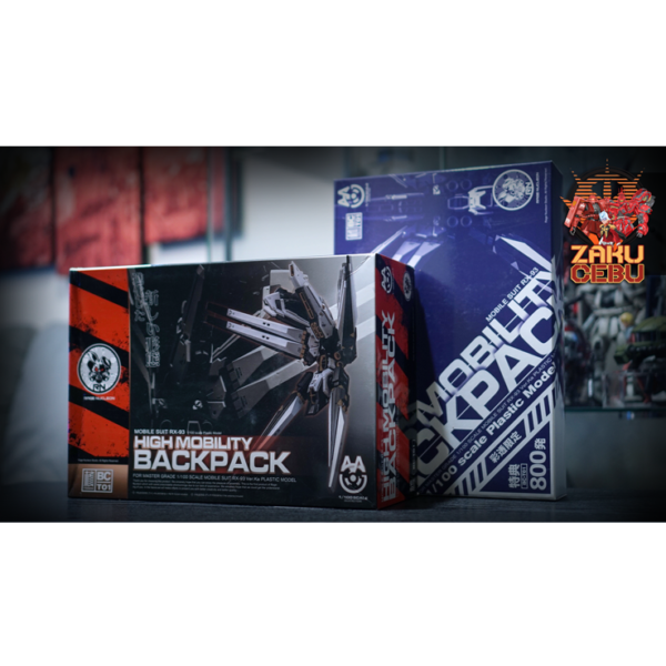 Rage Nucleon 1/100 MG BC-T01 Nu Ver Ka High Mobility Backpack | Zaku ...