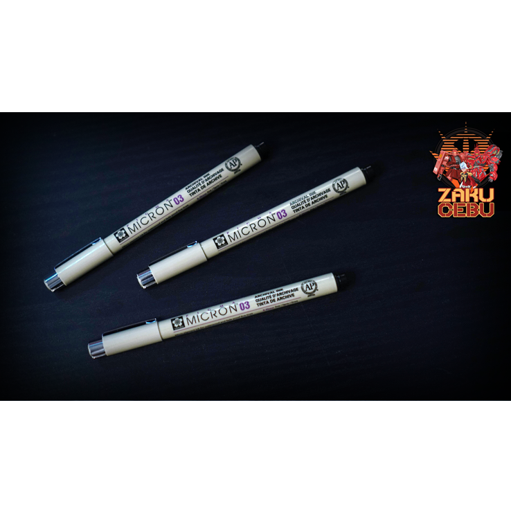 Sakura Pigma Micron #003 (Black) Panel Line Pen | Zaku Cebu | Cebu's ...