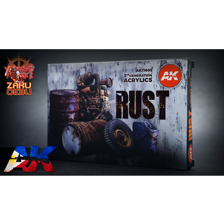 AK Interactive 3rd Generation Acrylic Box Set - Rust and Abandoned ...