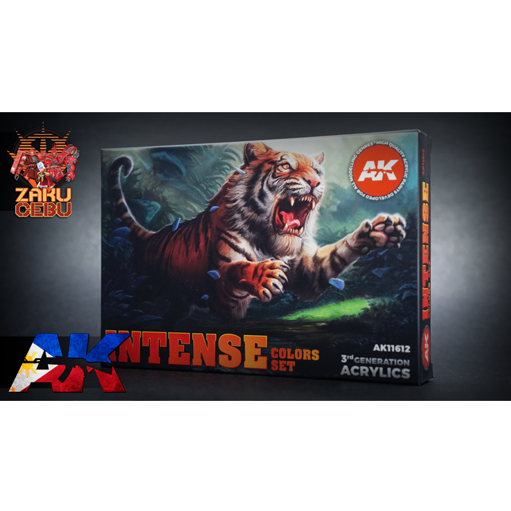 AK Interactive 3rd Generation Acrylic Box Set - Intense Colors | Zaku ...