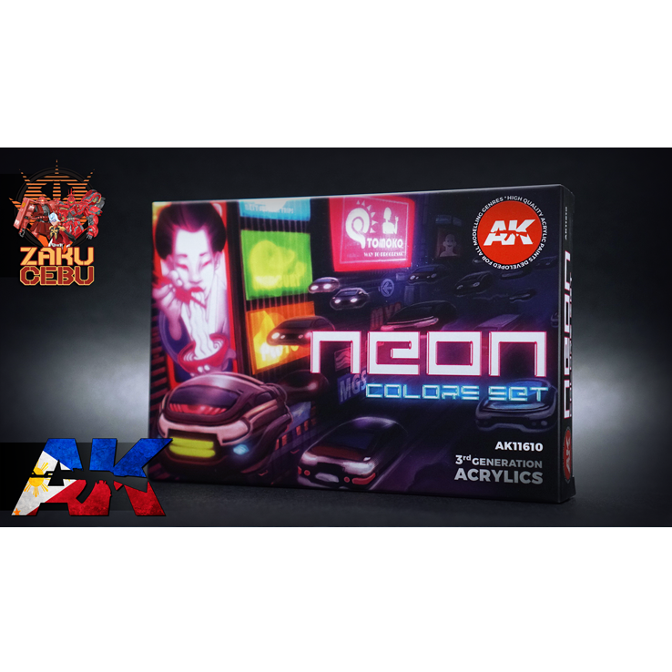 AK Interactive 3rd Generation Acrylic Box Set - Neon Colors | Zaku Cebu ...